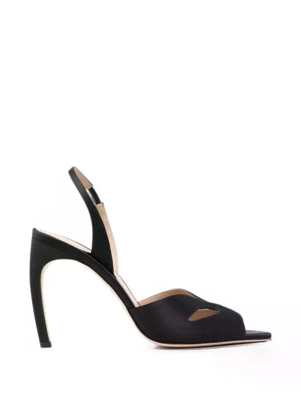Victoria Beckham Harlow Slingback Sandals - Black