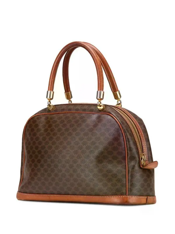 Celine Macadam Coated Canvas Handbag
