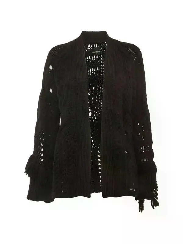 Zadig&Voltaire Dalia Cable-knit Cardigan - Black