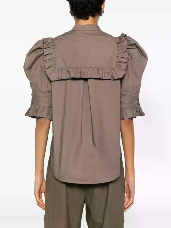 BY MALENE BIRGER Ruffled Puff-sleeve Blouse