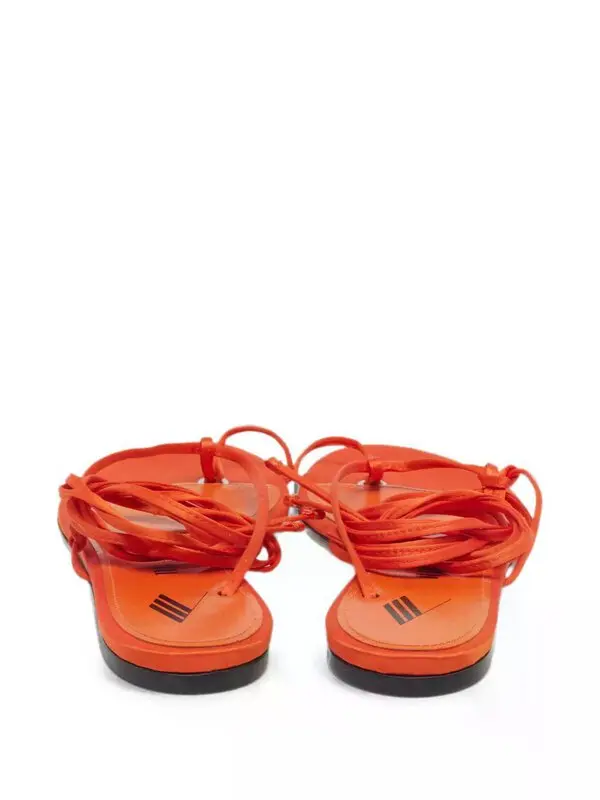 Attico Strappy Ankle-wrap Ballet Flats