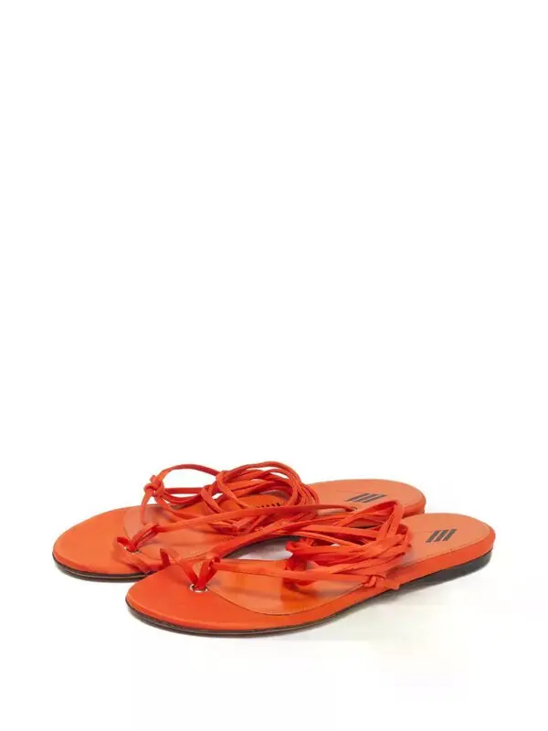 Attico Strappy Ankle-wrap Ballet Flats