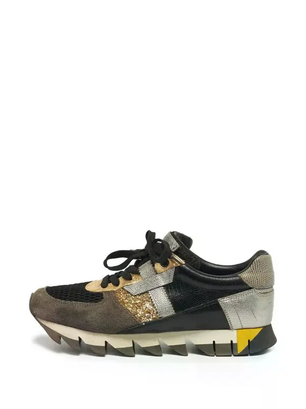 Dolce & Gabbana Panelled Glitter Low-top Sneakers