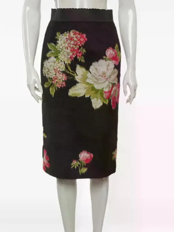Dolce & Gabbana Floral-print Pencil Skirt