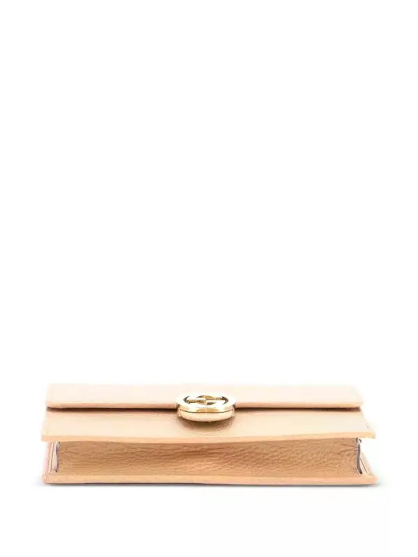 Gucci Interlocking Wallet On Chain Leather Crossbody Bag