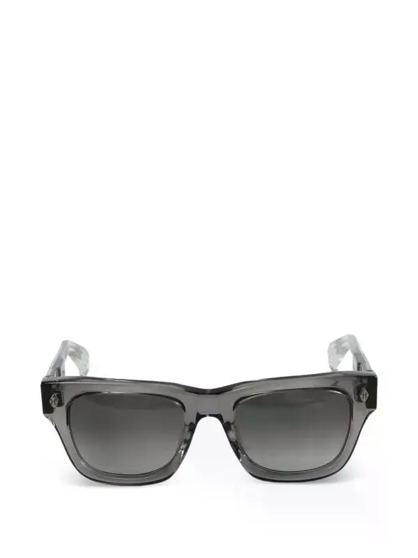 Chrome Hearts Square Frame Sunglasses With Silver-tone Hardware
