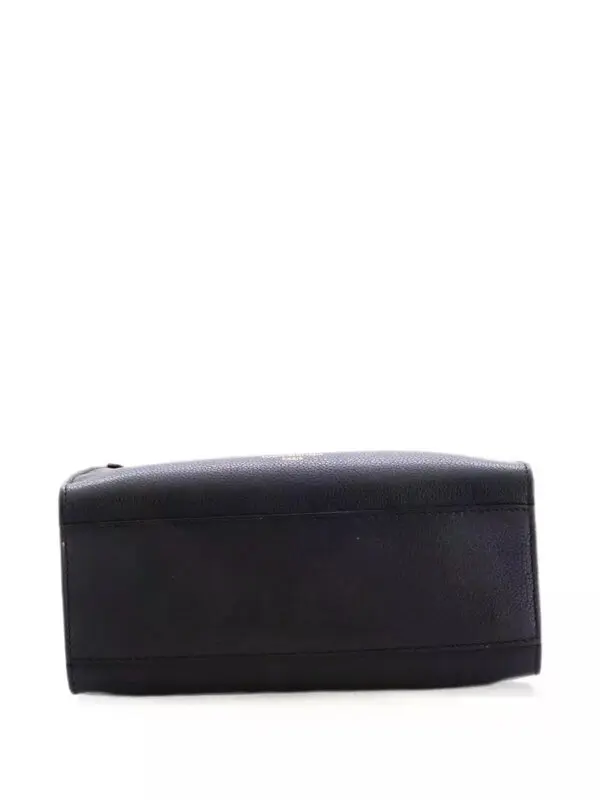 LOUIS VUITTON Lock & Go Handbag Leather Tote Bag - Black