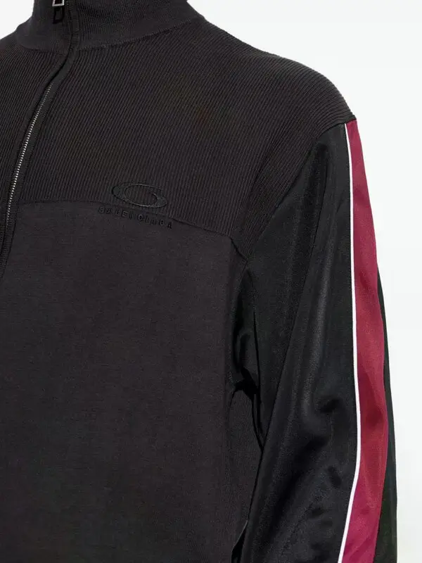Balenciaga Logo-embroidered Zip-up Sweatshirt