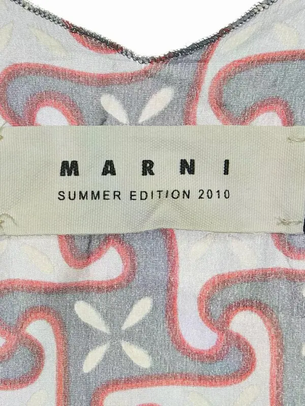 Marni Geometric Print Silk Blouse