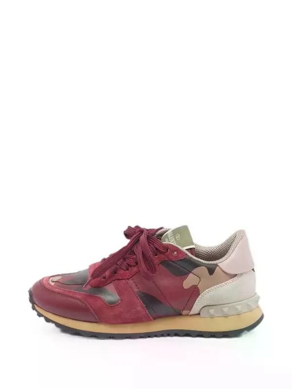 Valentino Garavani Camouflage Print Sneakers - Red