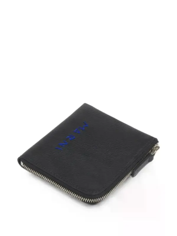 Marni Logo-embroidered Zip-around Wallet