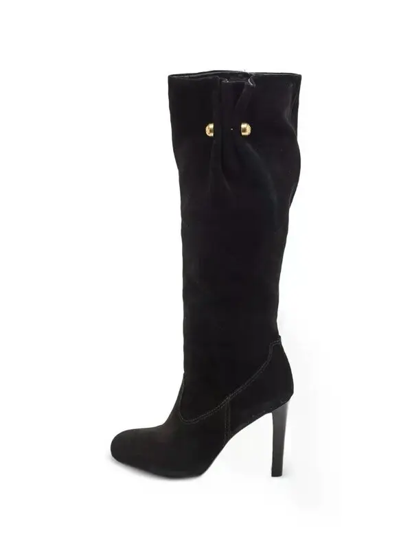 Tory Burch Suede Button-detail Stiletto Boots