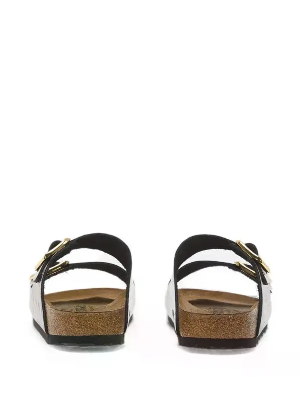 BIRKENSTOCK Arizona Croc-effect Leather Sandals