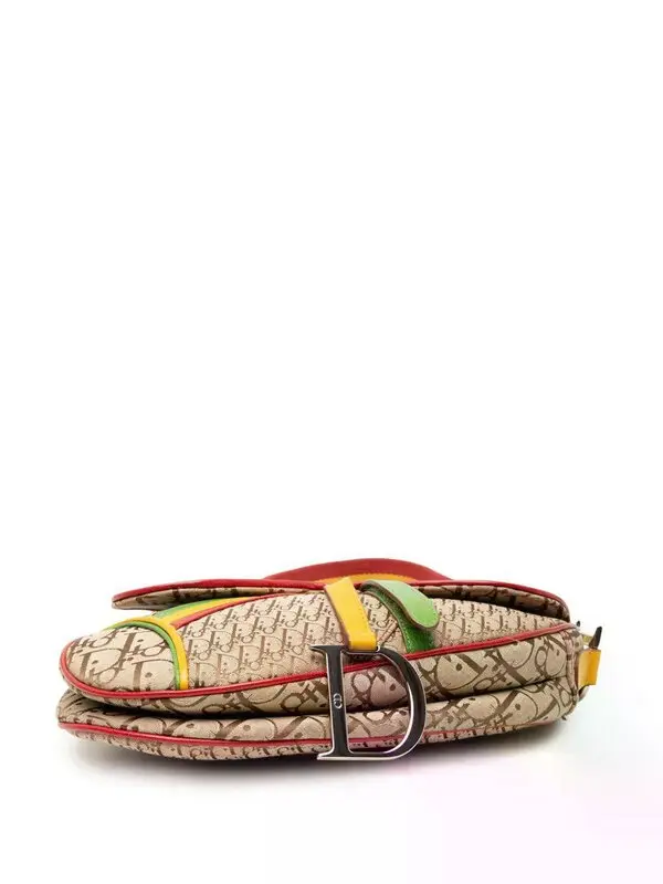 Dior Diorissimo Canvas Rasta Saddle Bag