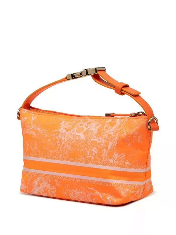 Dior 2022 Toile De Jouy Reverse Nomad Pouch Handbag - Orange