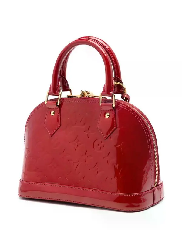 LOUIS VUITTON Monogram Vernis Alma Bb Satchel