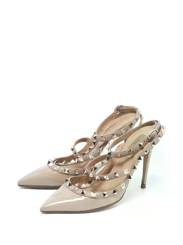 Valentino Garavani Rockstud Caged Pumps - Neutrals