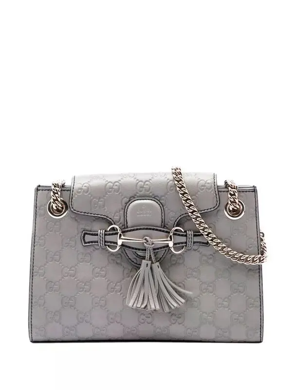 Gucci Small Emily Shoulder Bag - Grey