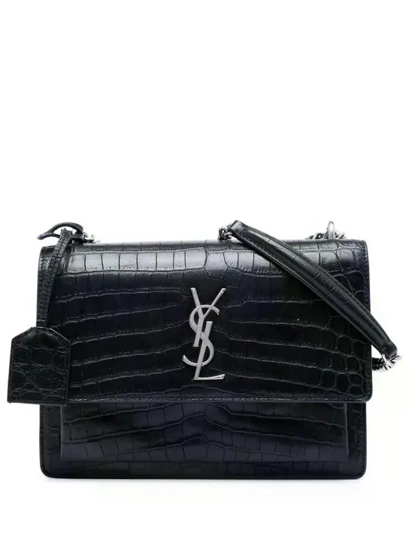 Saint Laurent Medium Sunset Monogram Bag - Black