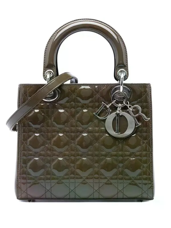 Dior Patent Cannage Lady Satchel