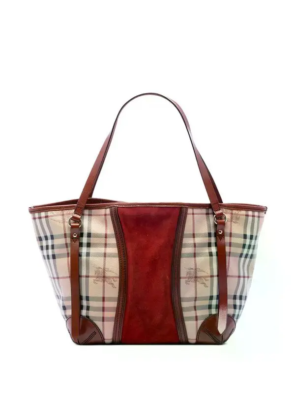 Burberry Haymarket Check Coated Canvas Canterbury Tote Bag - Neutrals
