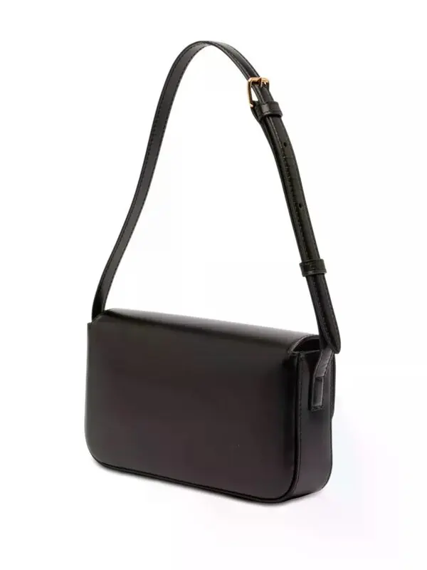 Celine Shiny Calfskin Triomphe Claude Shoulder Bag