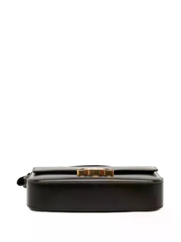 Celine Shiny Calfskin Triomphe Claude Shoulder Bag