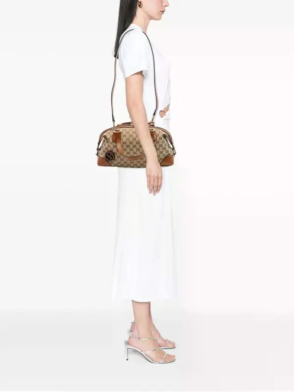 Gucci Gg Canvas Brick Lane Satchel