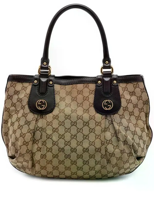 Gucci Gg Canvas Scarlett Tote Bag - Neutrals