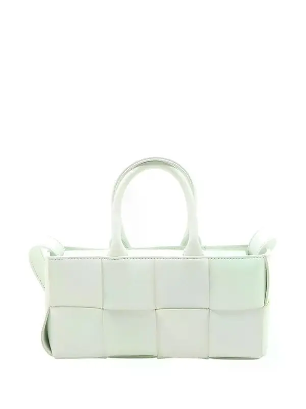 Bottega Veneta Mini Nappa Maxi Intrecciato Arco Tote Satchel - Green