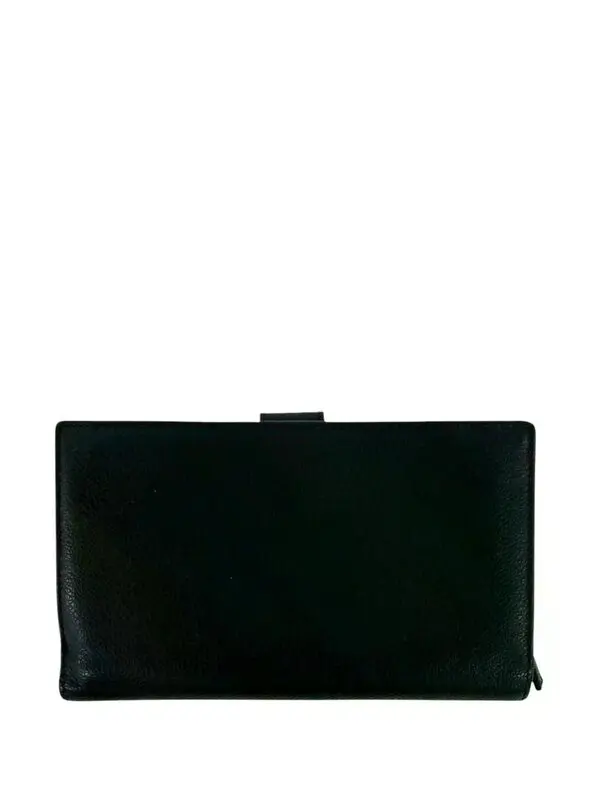 BVLGARI 1990-2020 Leather Continental Bifold Wallet Long Wallets