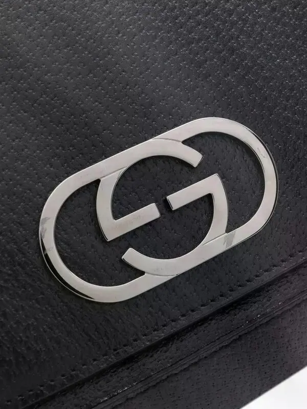 Gucci Calfskin Interlocking G Shoulder Bag