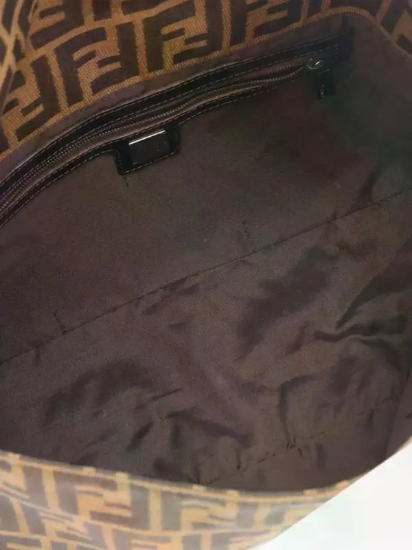Fendi Zucca Canvas Baguette Shoulder Bag