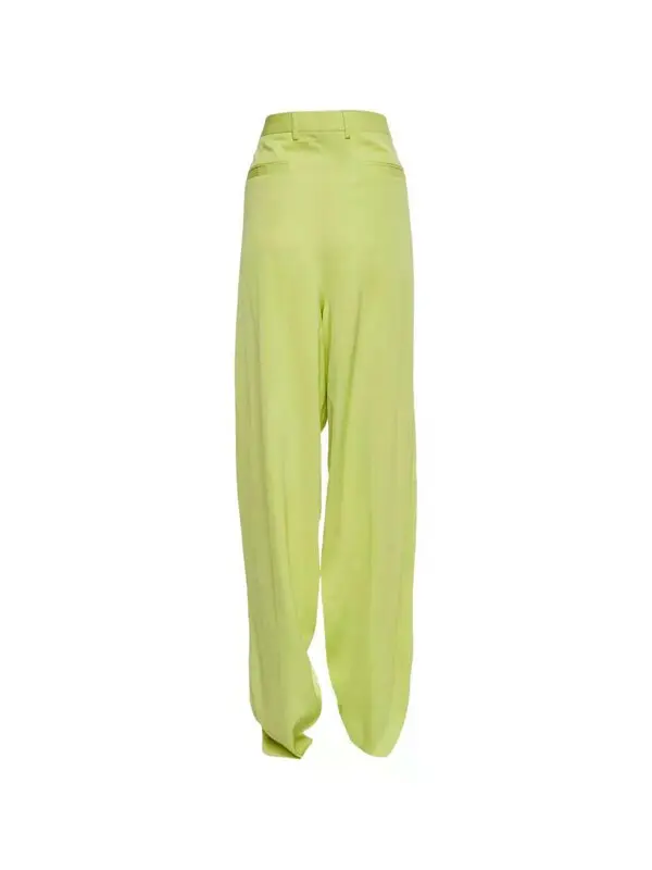 Versace Pleat-detail Gabardine Trousers