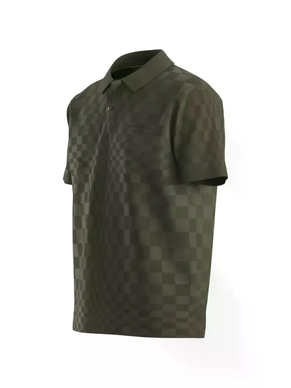 BOSS X Porsche Check-pattern Polo Shirt - Green