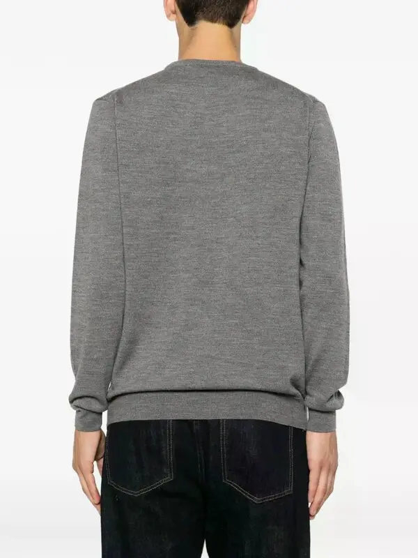 SERGIO MORETTI FIRENZE Ribbed Trim Crew Neck Sweater