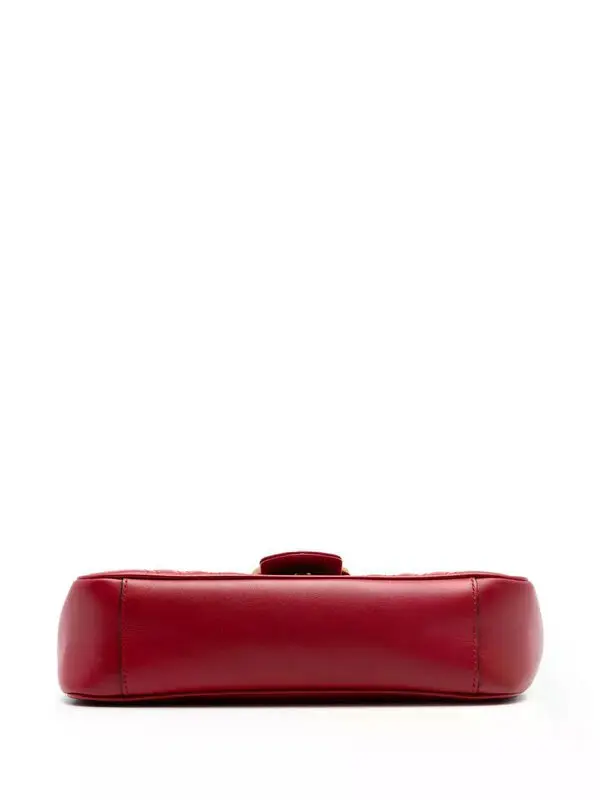 Gucci Gg Marmont Matelassé Shoulder Bag - Red