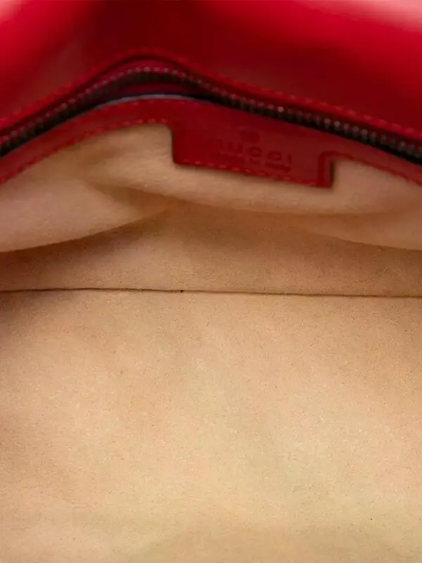 Gucci Gg Marmont Matelassé Shoulder Bag - Red