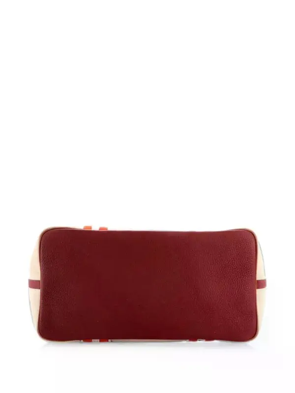 Hermès Pursangle Canvas And Leather Tote Bag