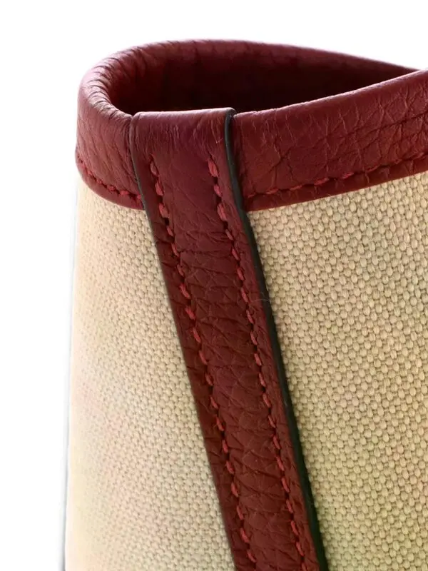 Hermès Pursangle Canvas And Leather Tote Bag