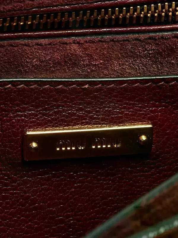 Miu Miu Madras Push-lock Tote Bag
