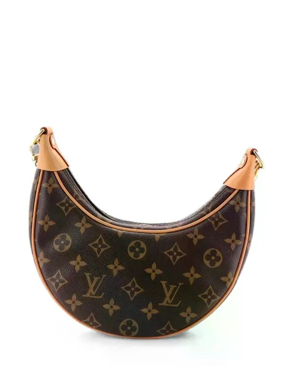LOUIS VUITTON Monogram Canvas Loop Hobo Bag - Brown