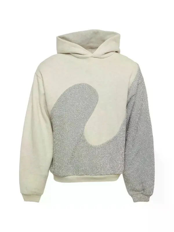 Dior Glitter Panel Hoodie - Neutrals