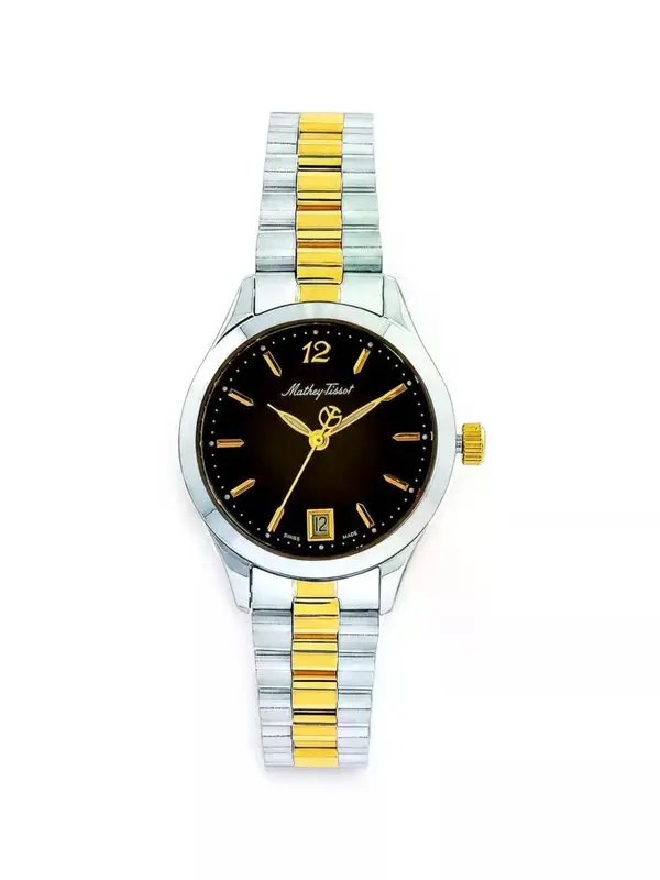 MATHEY TISSOT Urban 30mm Watch With Two-tone Bracelet - Black