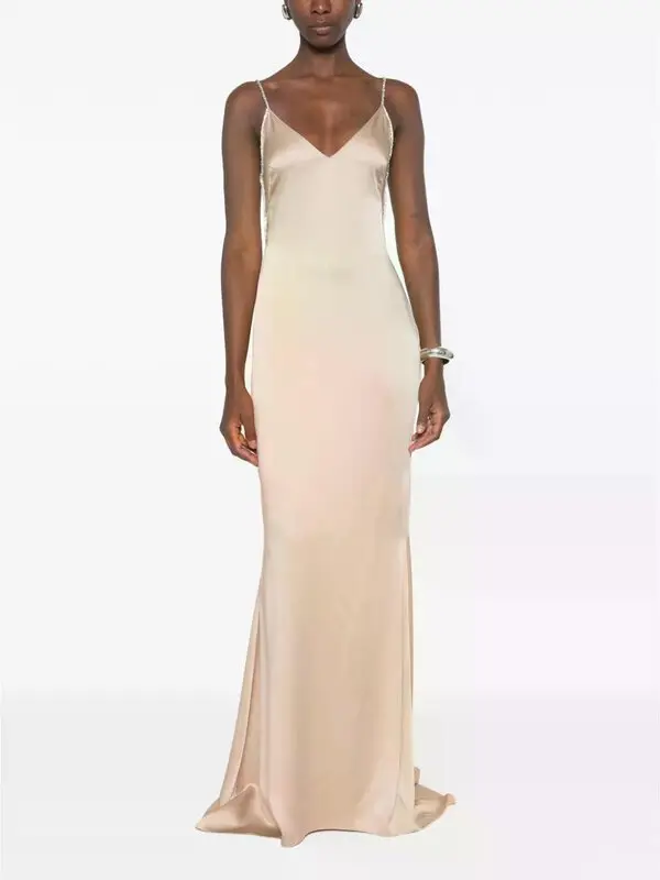 TOM FORD Crystal Embellishment Maxi Dress