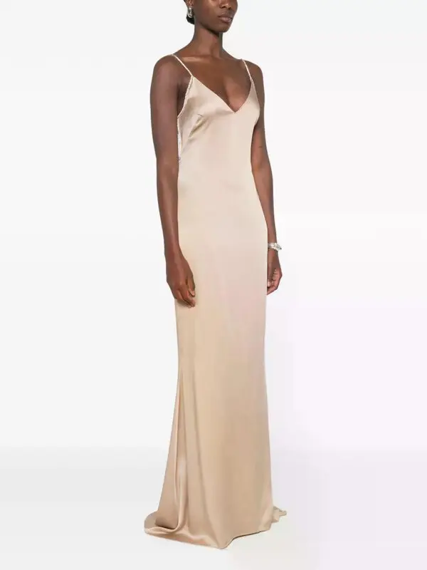 TOM FORD Crystal Embellishment Maxi Dress