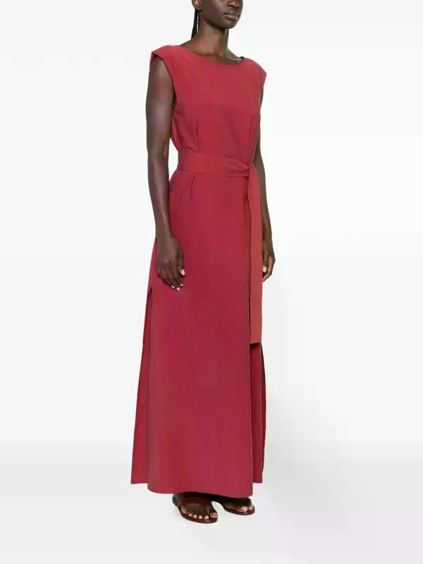MOUTAKI Belted Maxi Dress