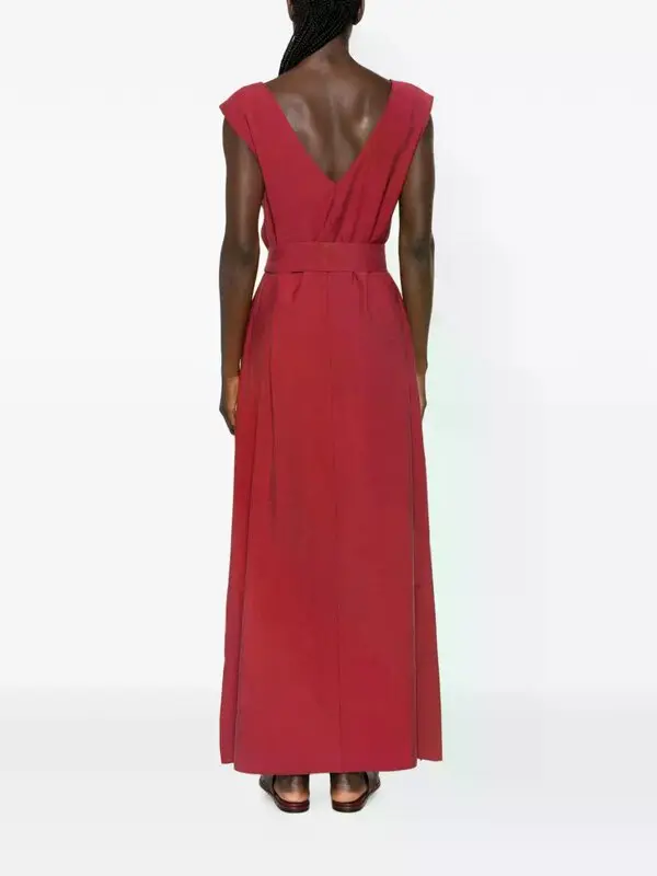 MOUTAKI Belted Maxi Dress