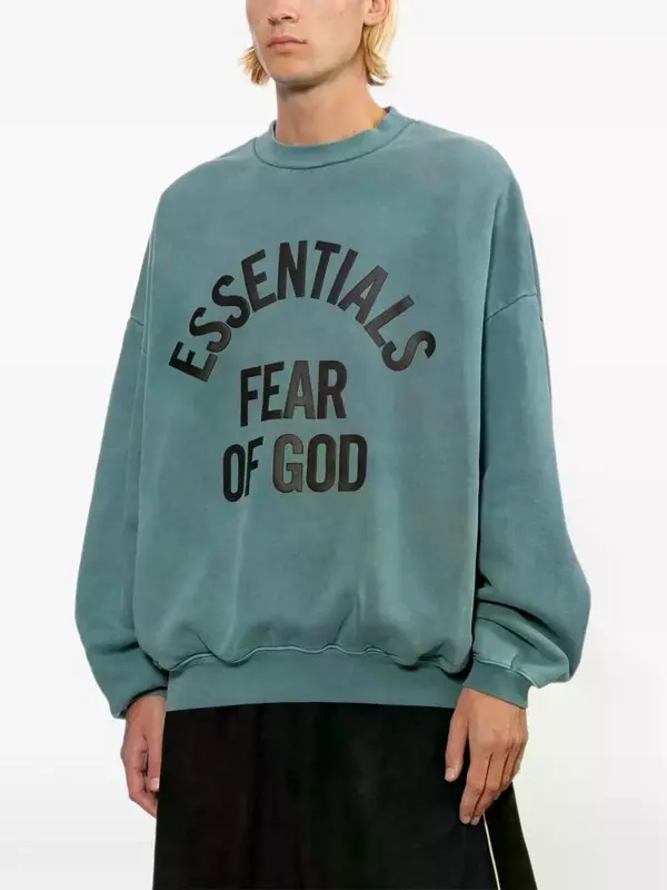 ESSENTIALS Logo Patch Crew Neck Sweater