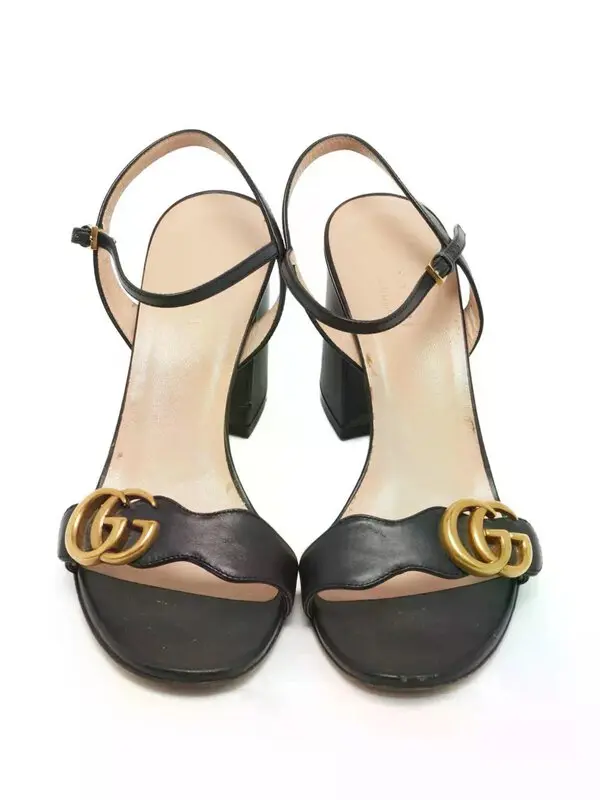 Gucci Logo Plaque Sandals